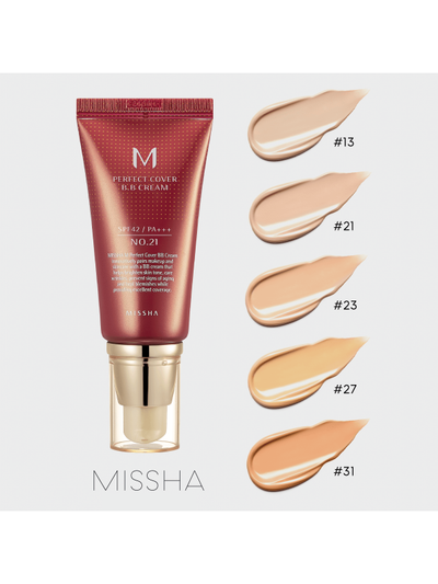 MISSHA - M Perfect Cover BB Cream SPF 42 PA+++ 50ml - Shine 32 ...